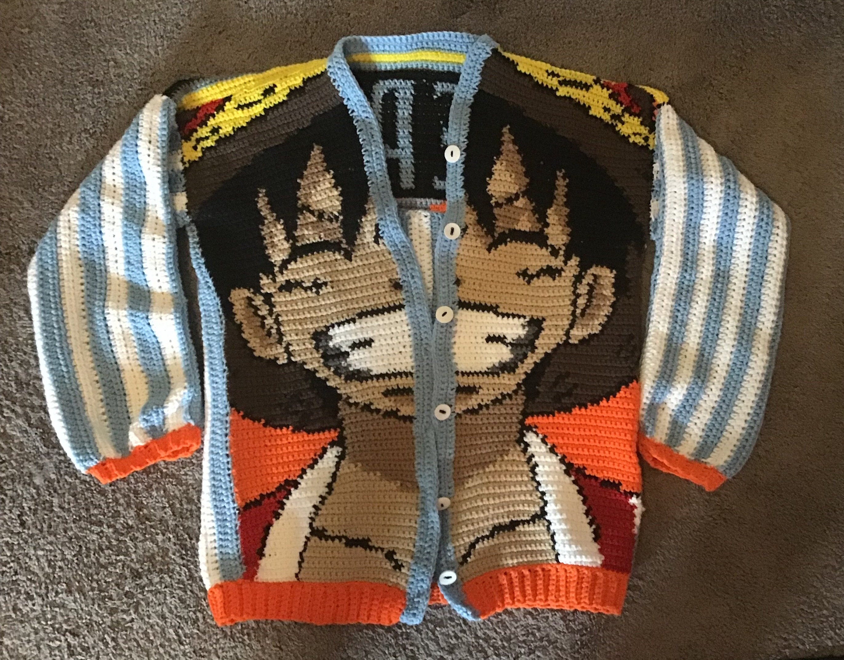 Luffy Cardigan Handmade - Etsy