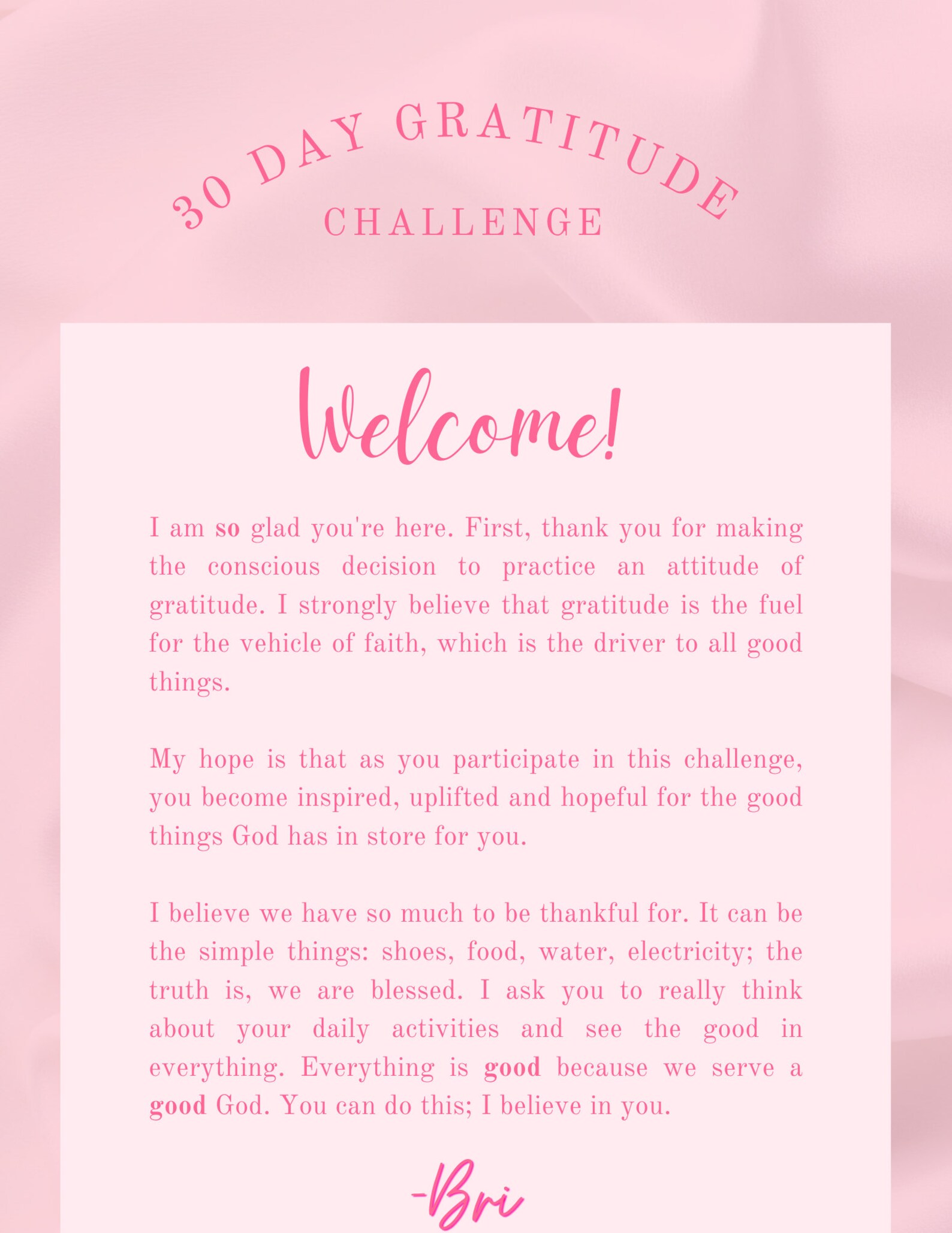 30 Day Gratitude Journal 30 Day Digital Gratitude Log 30 - Etsy