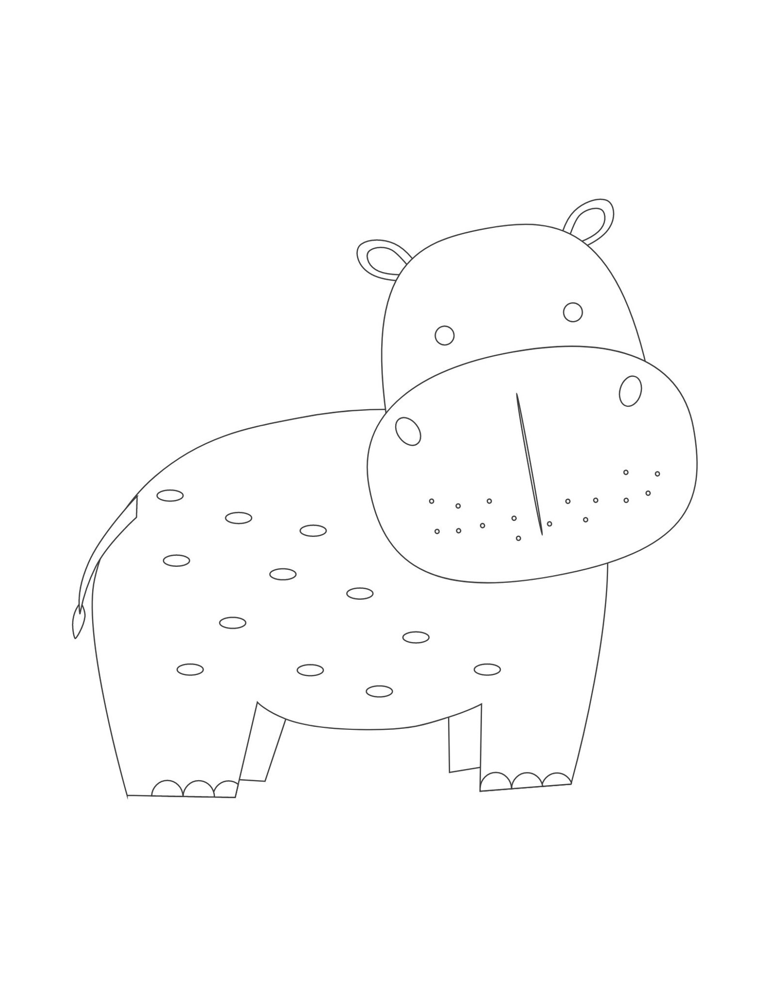 10 Page Zoo Animal Coloring Book, 10 Printable Zoo Elements Coloring ...