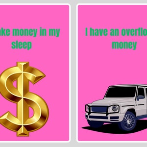 Digital Daily Money Affirmation Cards Printable - Etsy