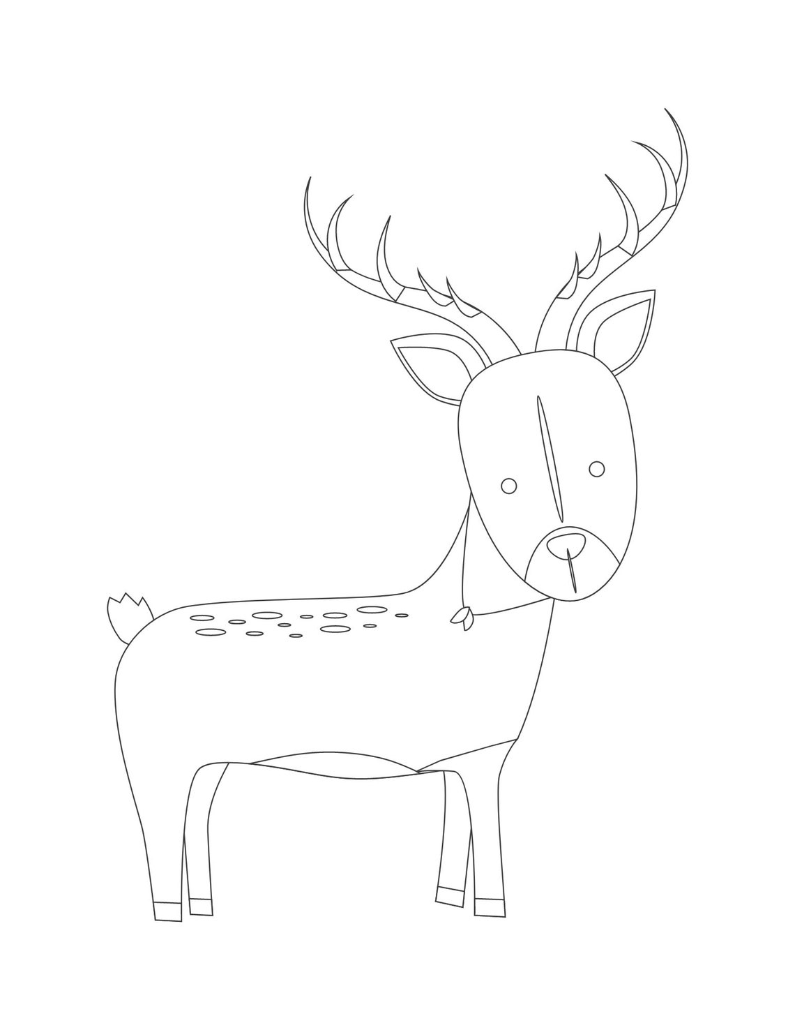 10 Page Zoo Animal Coloring Book, 10 Printable Zoo Elements Coloring ...