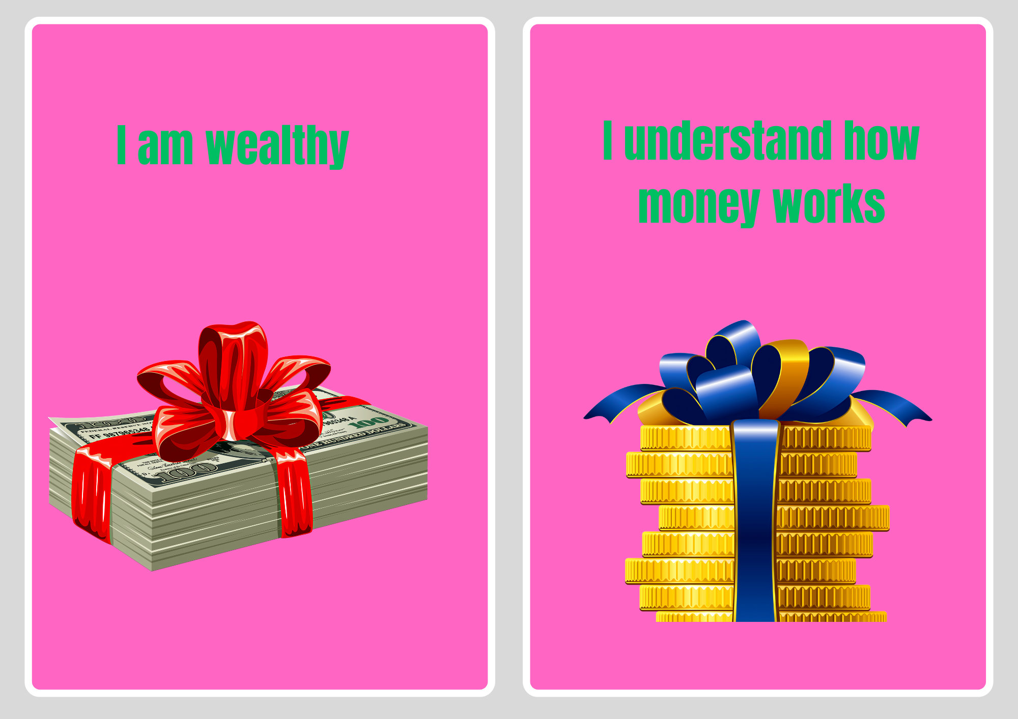 Digital Daily Money Affirmation Cards Printable - Etsy