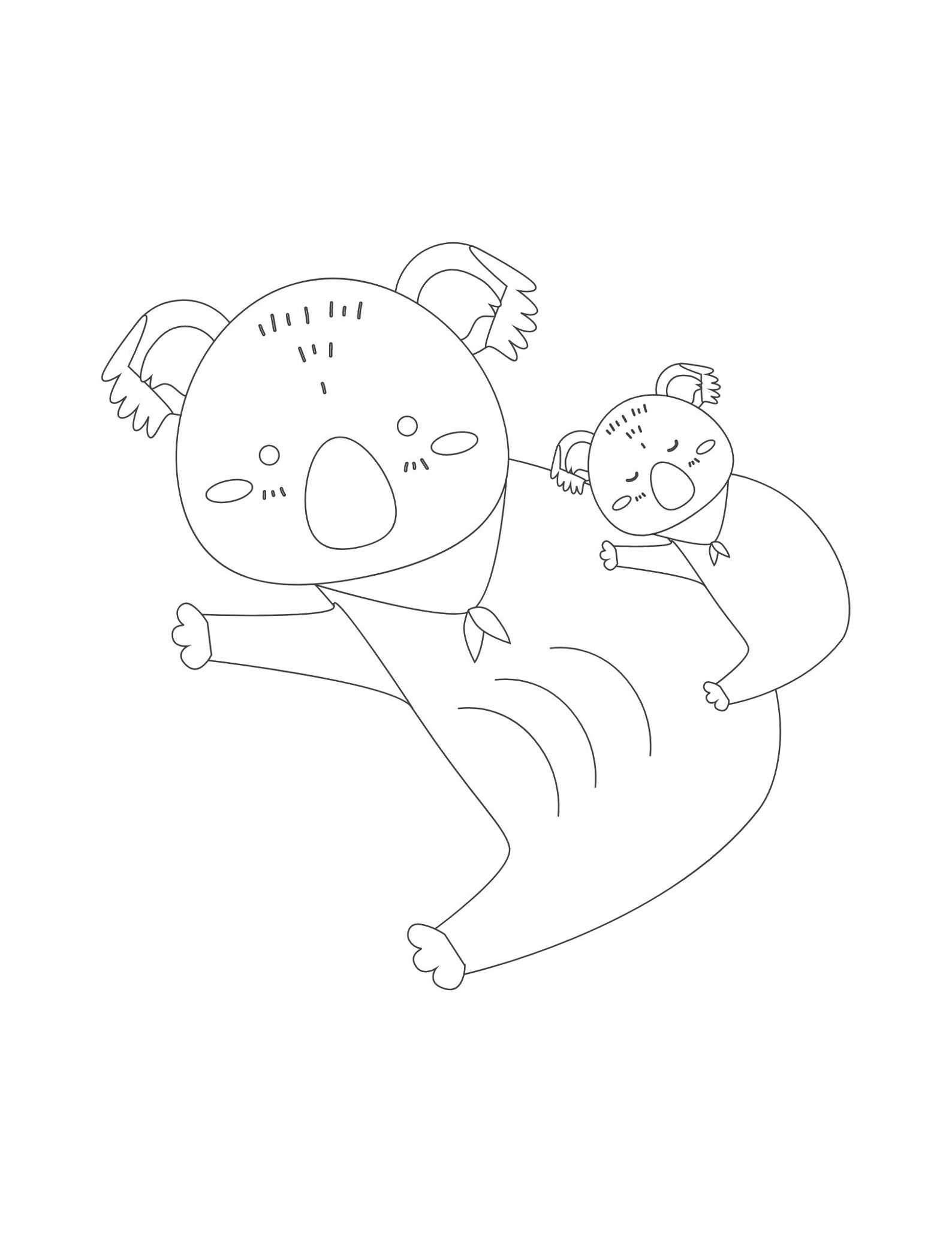 10 Page Zoo Animal Coloring Book, 10 Printable Zoo Elements Coloring ...