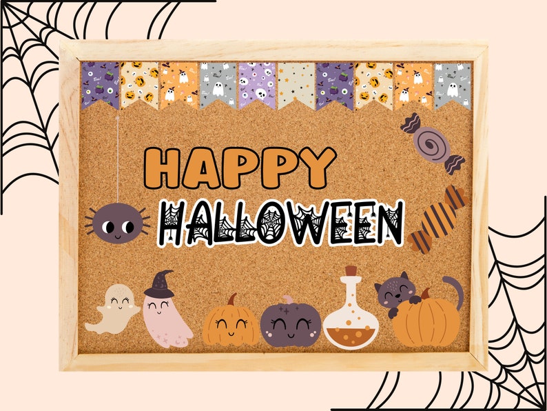 Halloween Bulletin Board Kit, Spooky Season, Boo Crew, Holiday ...