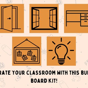Halloween Bulletin Board Kit, Spooky Season, Boo Crew, Holiday ...