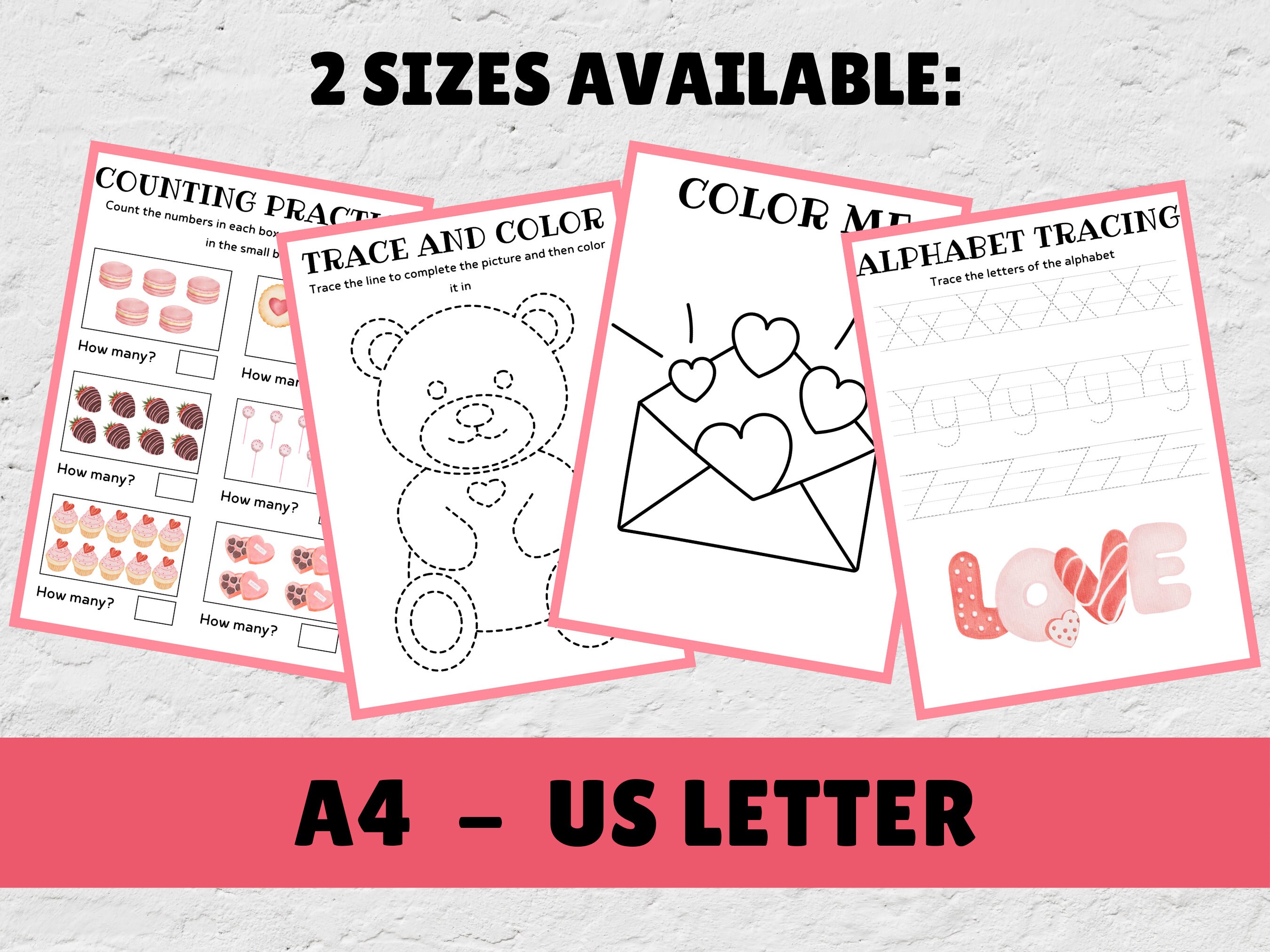 36 Page Valentines Day Preschool Activity Book Bundle, Activity Pack ...