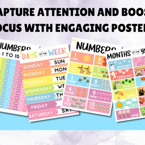 Pastel Educational Posters Bundle | Days of the Week | Homeschool ...