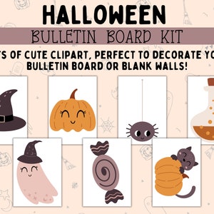 Halloween Bulletin Board Kit, Spooky Season, Boo Crew, Holiday ...