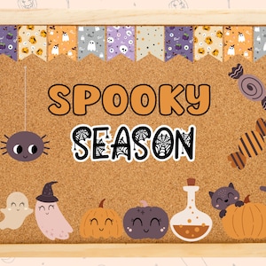 Halloween Bulletin Board Kit, Spooky Season, Boo Crew, Holiday ...