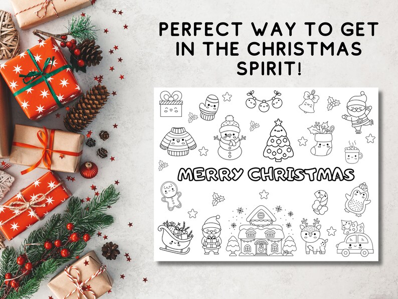 Christmas Coloring Printable Activities, Christmas Coloring Pages ...