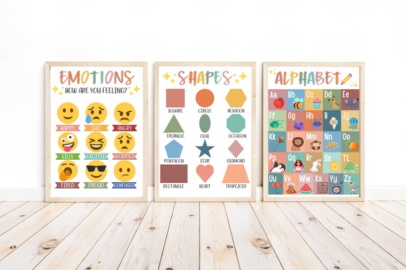 Boho Educational Posters Bundle | Days of the Week | Months of the Year ...