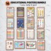 Boho Educational Posters Bundle | Days of the Week | Months of the Year ...