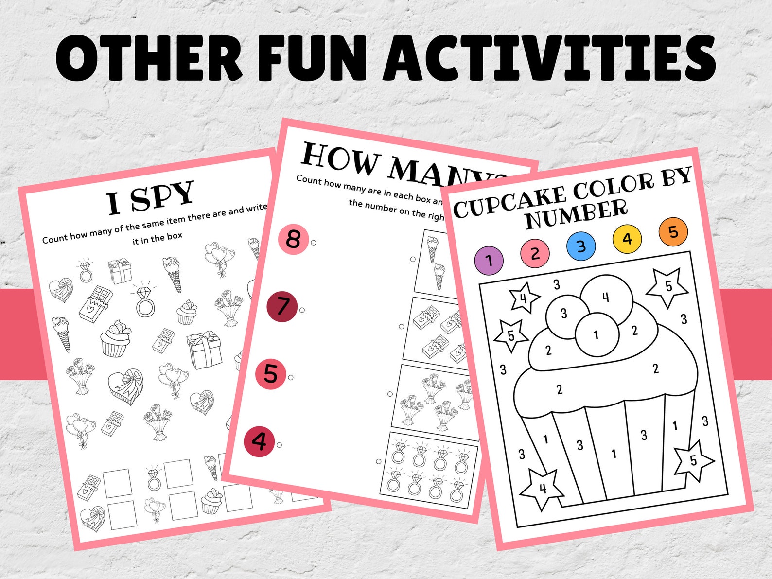 36 Page Valentines Day Preschool Activity Book Bundle, Activity Pack ...