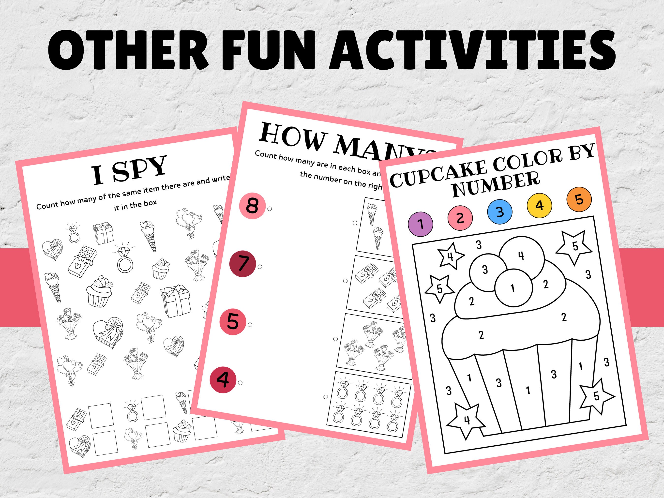 36 Page Valentines Day Preschool Activity Book Bundle, Activity Pack ...