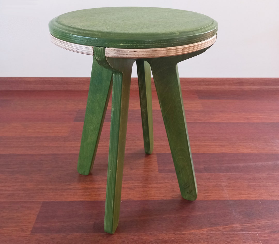 SAKA Stool Wooden Stool Plant Base Midcentury Stool CUSTOMIZABLE - Etsy