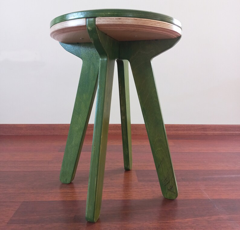 SAKA Stool Wooden Stool Plant Base Midcentury Stool CUSTOMIZABLE - Etsy