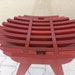 NILUFER Stool Brick Color Wooden Stool Midcentury Stool CUSTOMIZABLE - Etsy