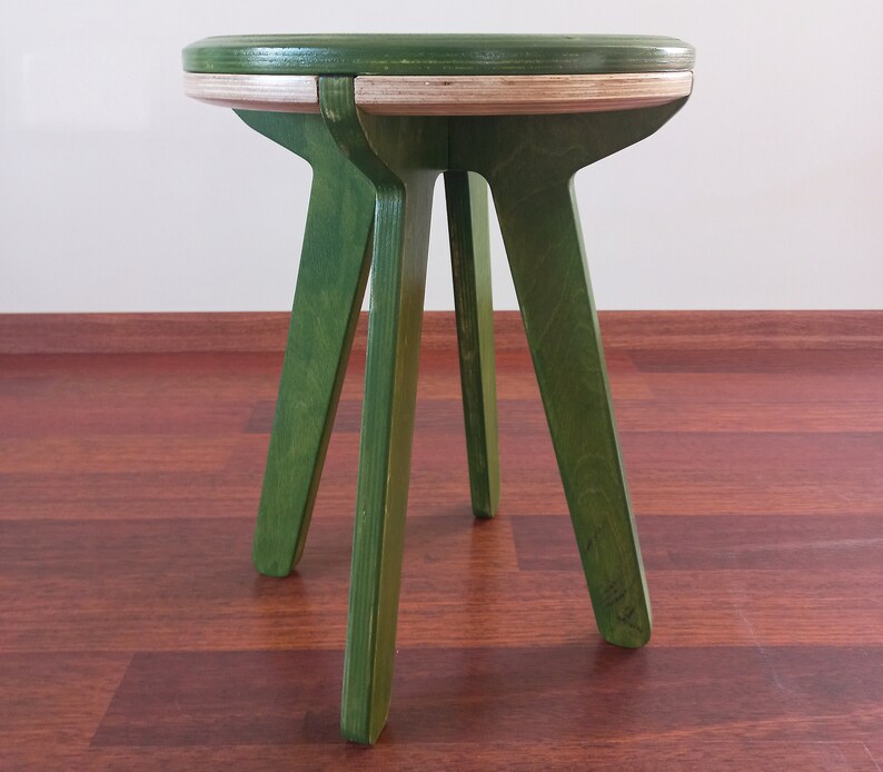 SAKA Stool Wooden Stool Plant Base Midcentury Stool CUSTOMIZABLE - Etsy