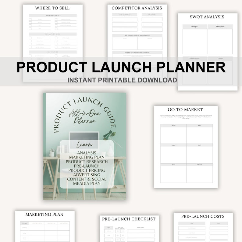 Product Launch Planner, Competitor Analysis, Swot Analysis, Marketing ...