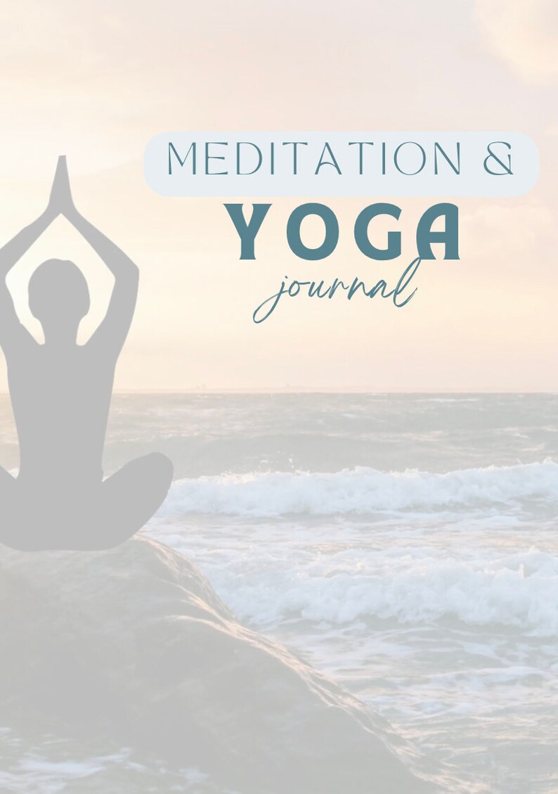 Meditation and Yoga Journal Template Bundle- Mindfulness, Tracker ...