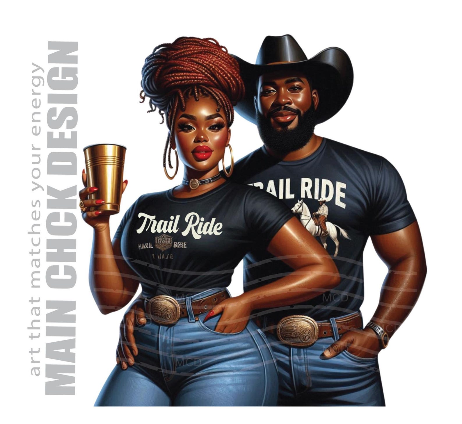 African American Cowboy & Cowgirl Clipart PNG, Black Country Western ...