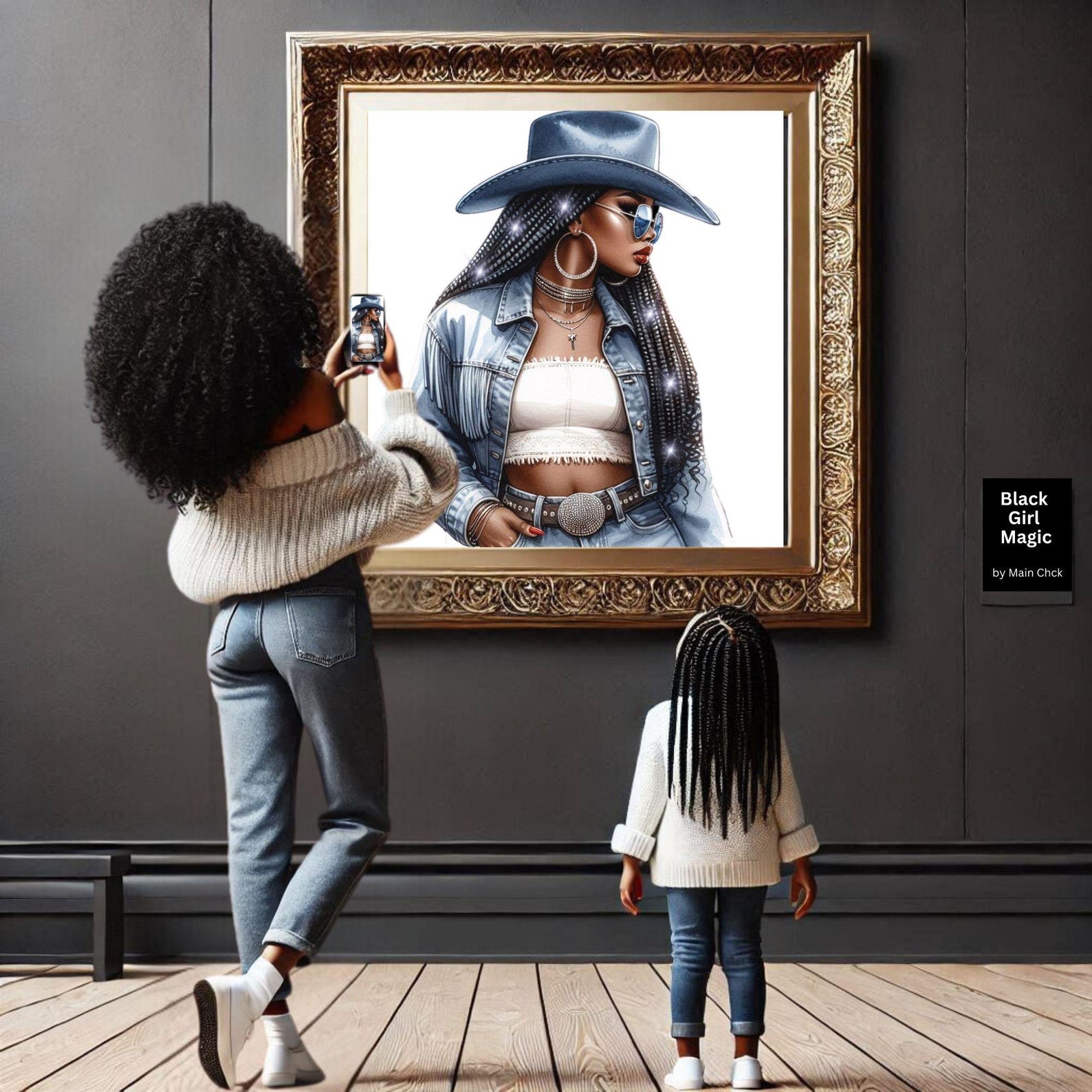 Black Woman Cowgirl Clipart, Black Cowgirl Magic, Country Girl Clipart ...