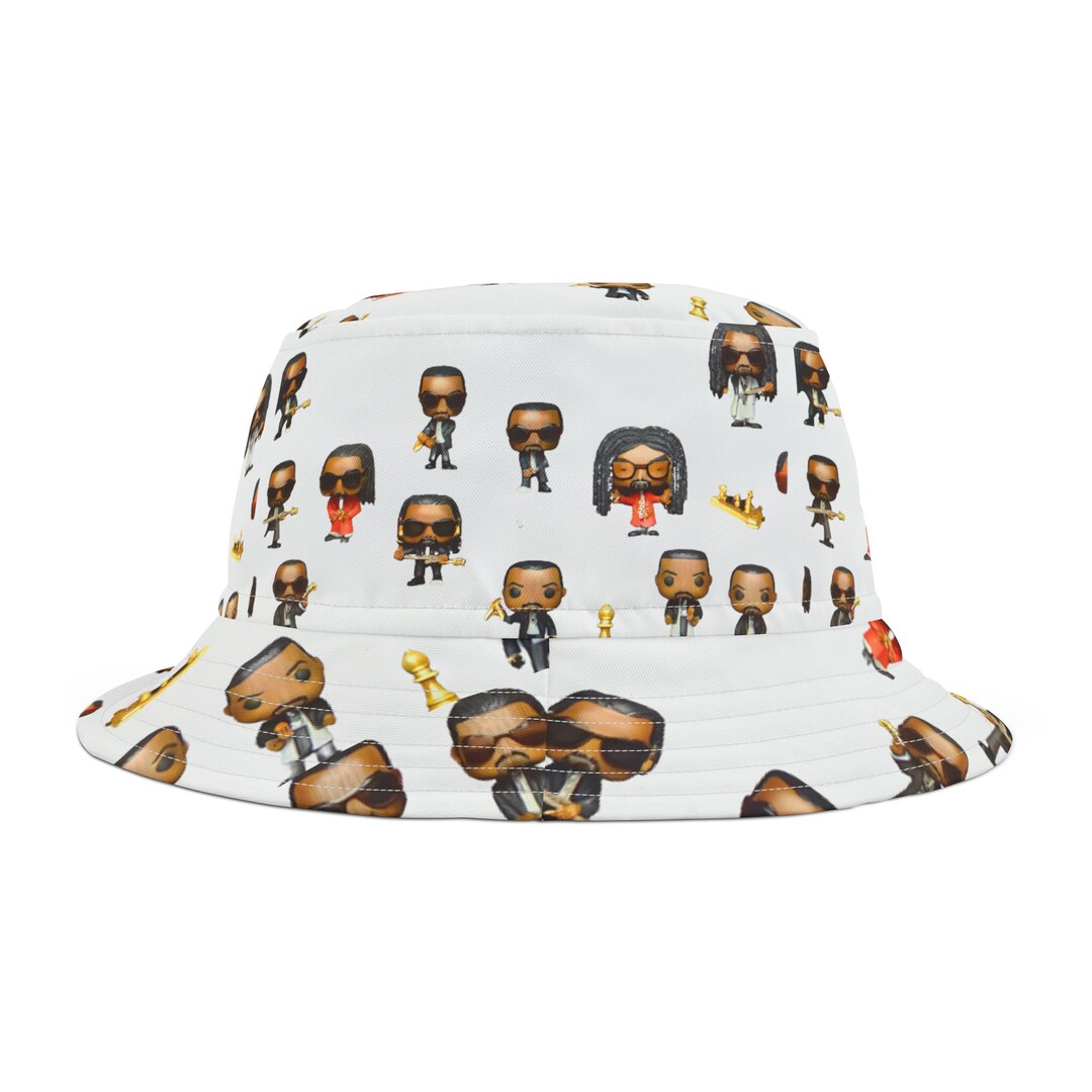 R&RH White Caricature Toons Bucket Hat - Etsy