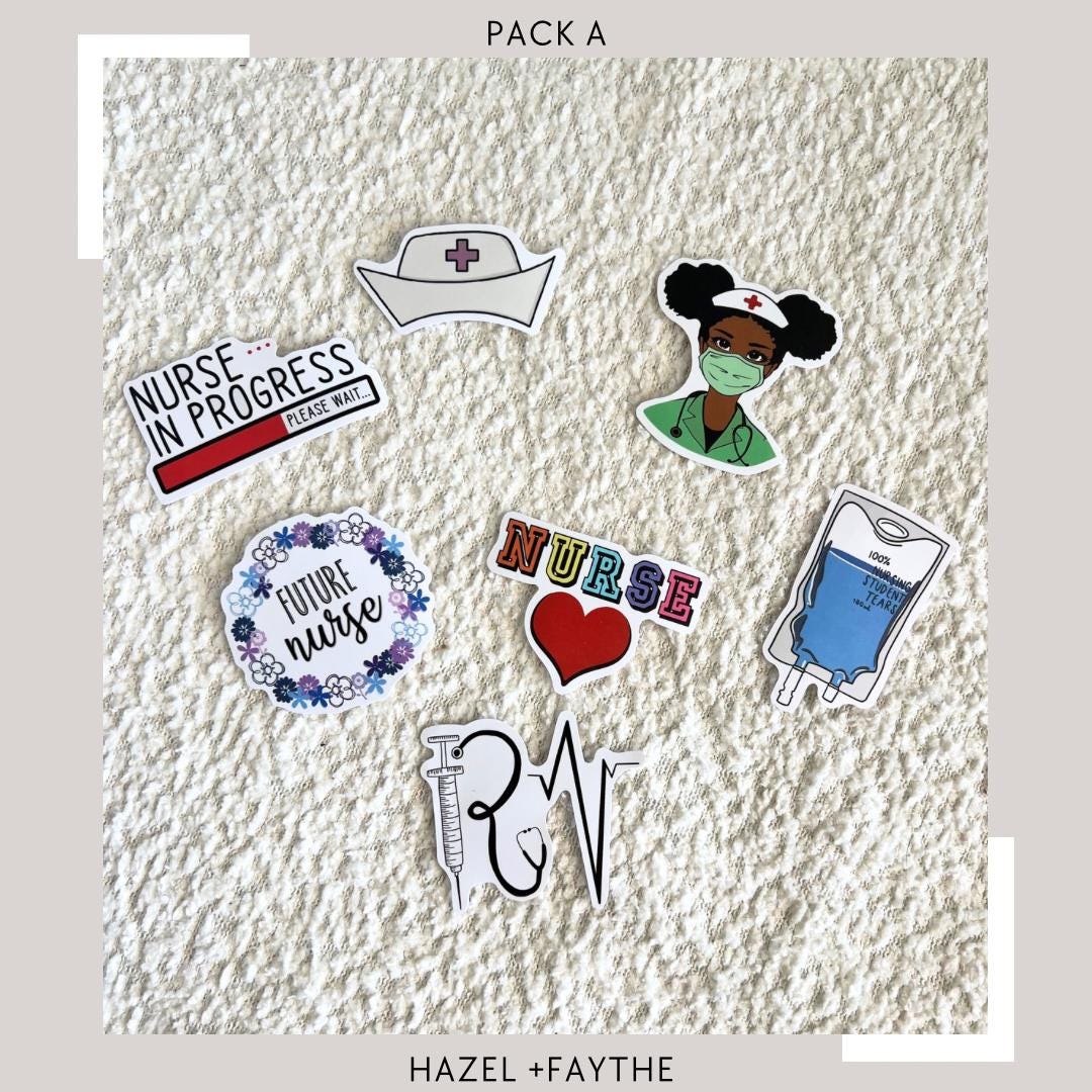 Adorable Nursing Stickers Pack of 7 Ready to Ship Cute and Functional ...