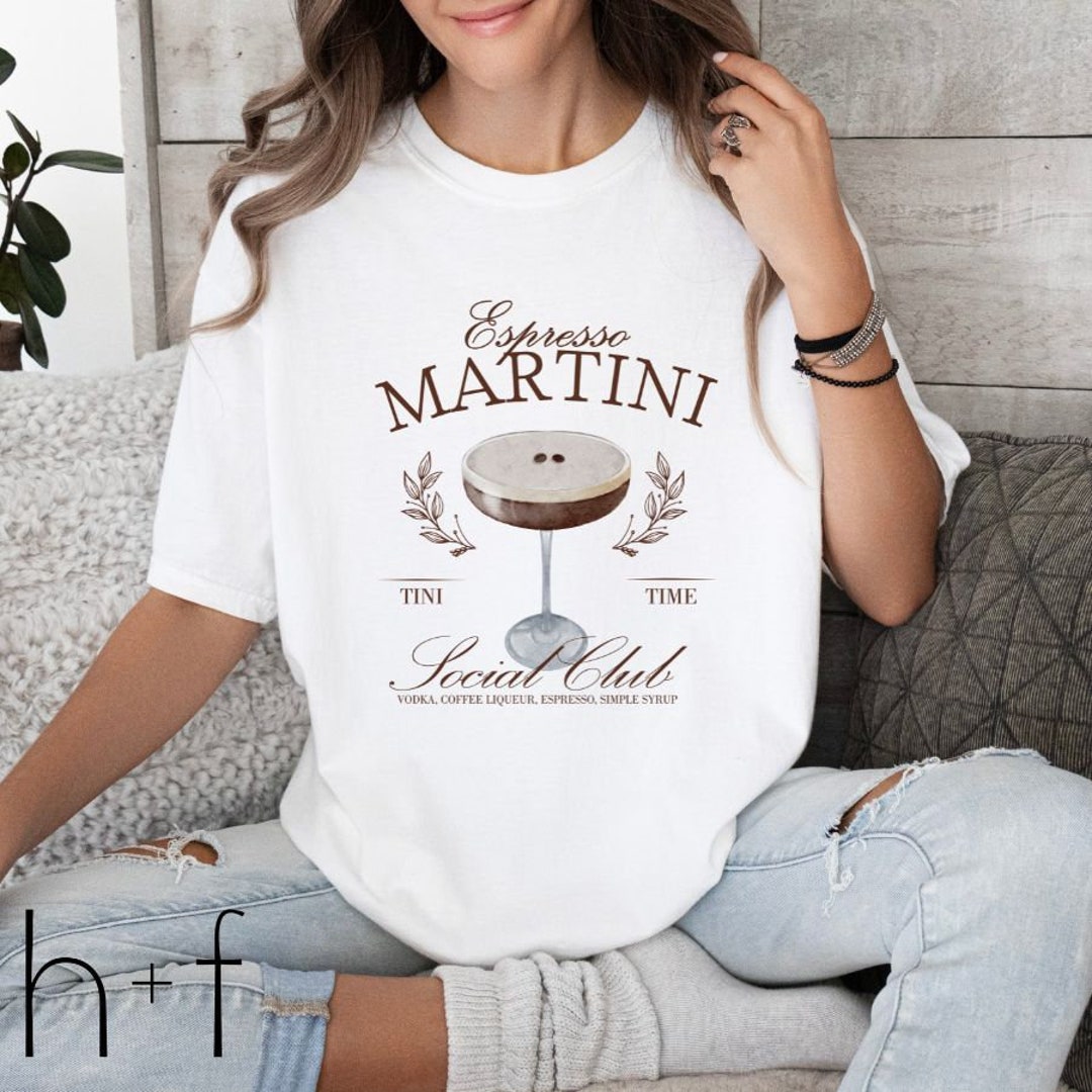 Espresso Martini DTF Print Heat Transfer, T-shirt Transfer, Ready to ...