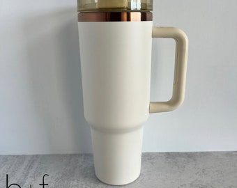 Elegant 30 Oz or 40 Oz Chocolate Brown Powder-coated Tumbler With ...