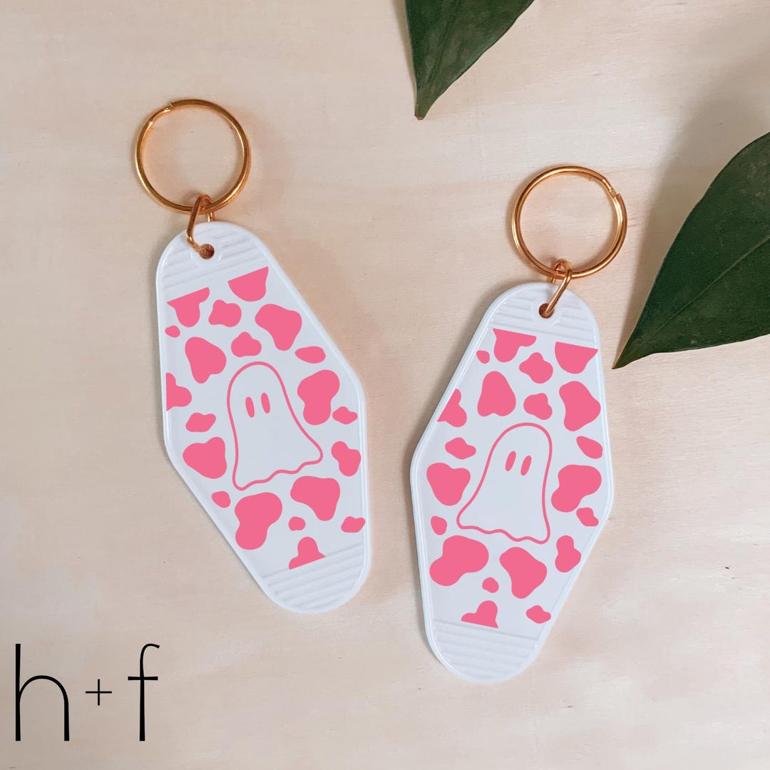 Western Ghost UV DTF Sticker for Retro Motel Keychain- Ready to Apply ...