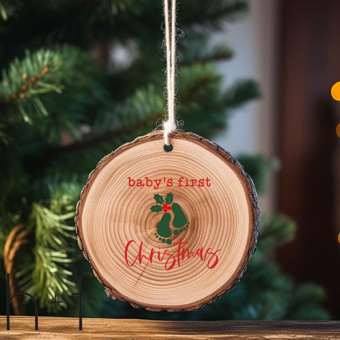 Baby's First Christmas UV DTF Sticker for Christmas Ornaments and More ...