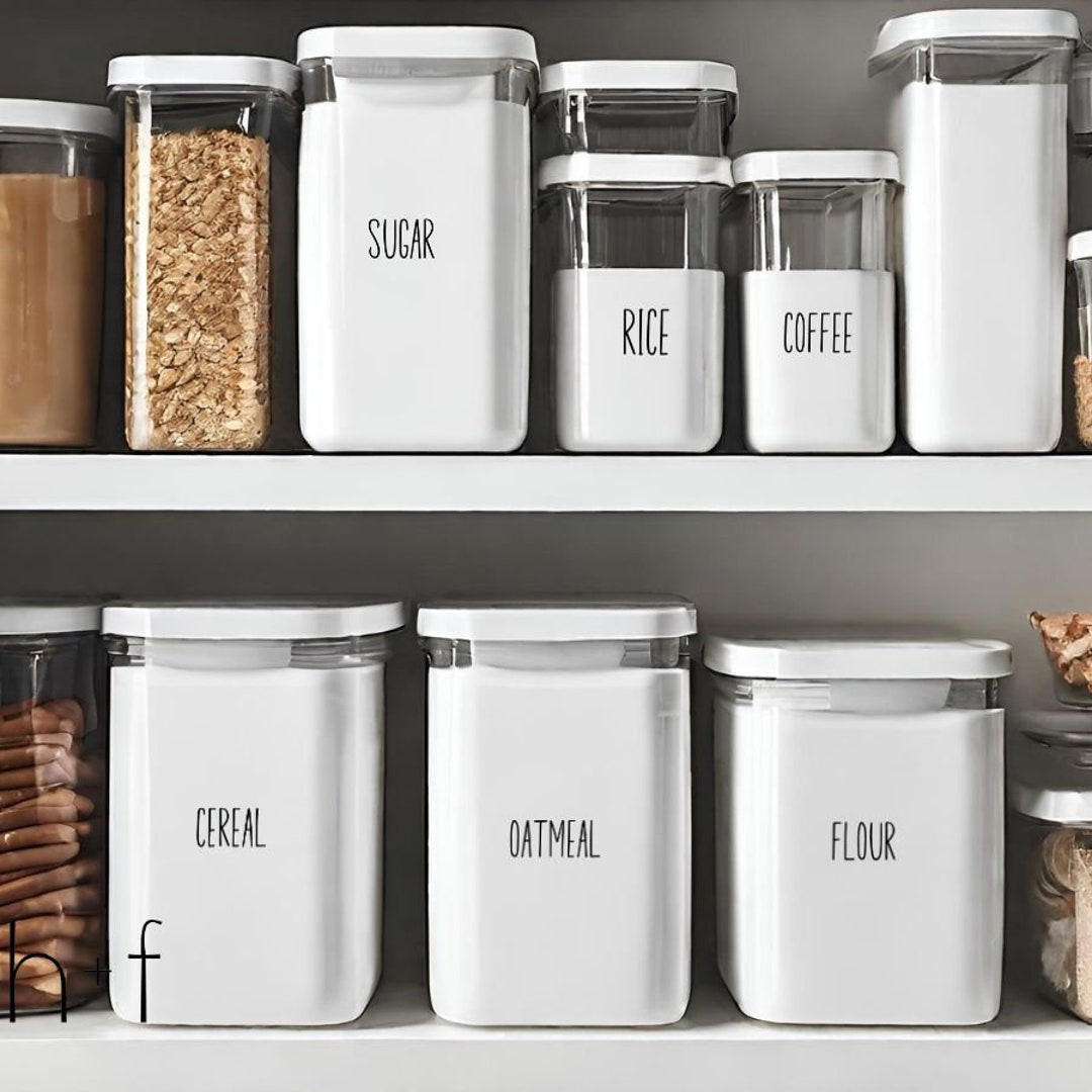 Pantry Label UV DTF Decals- Ready to Apply- No Heat Needed - Ready to ...