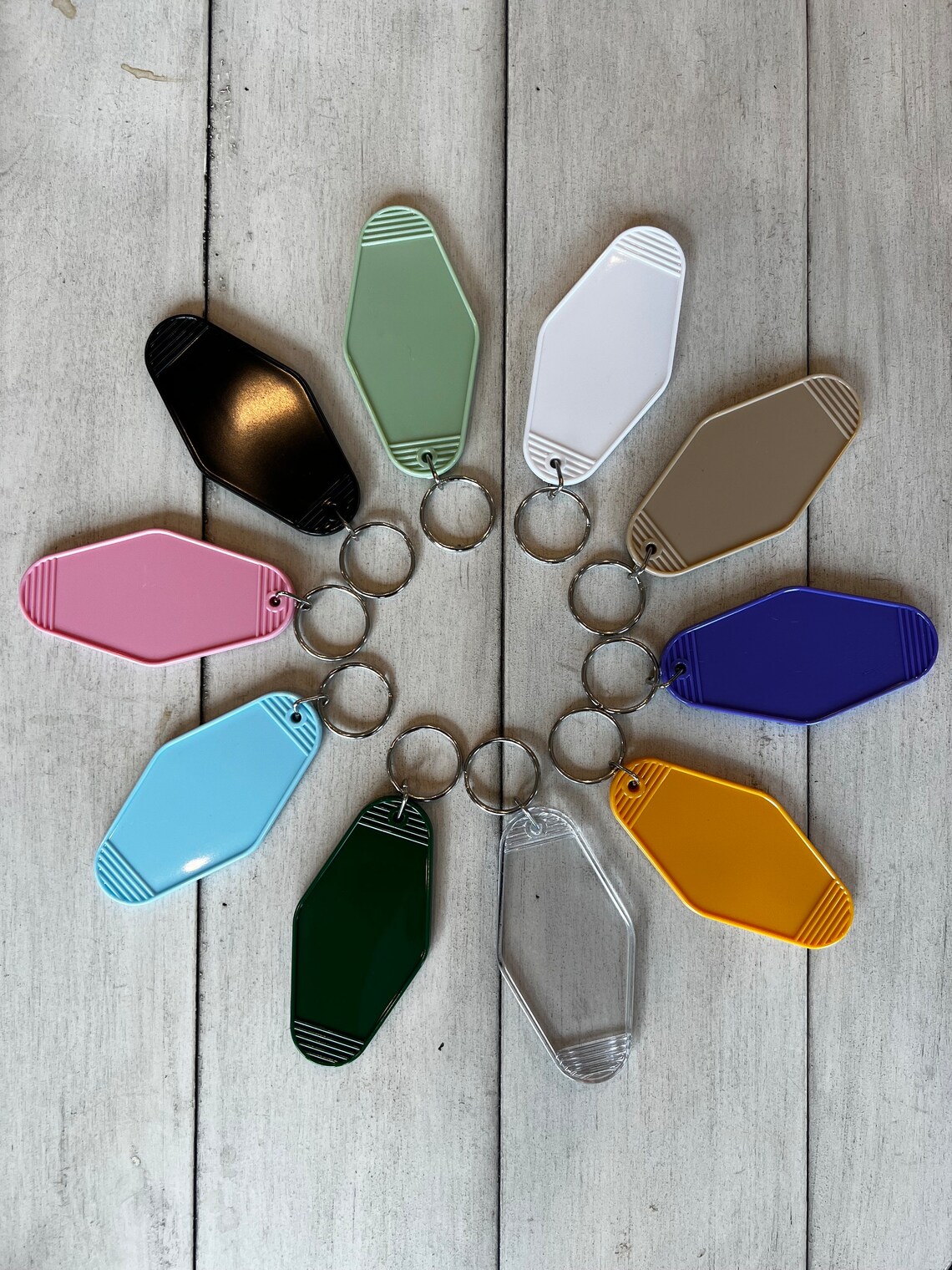 Retro Motel/hotel Keychain Blanks, 3.5 Inch X 1.95 Perfect for UV DTF ...