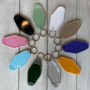 Retro Motel/hotel Keychain Blanks, 3.5 Inch X 1.95 Perfect for UV DTF ...