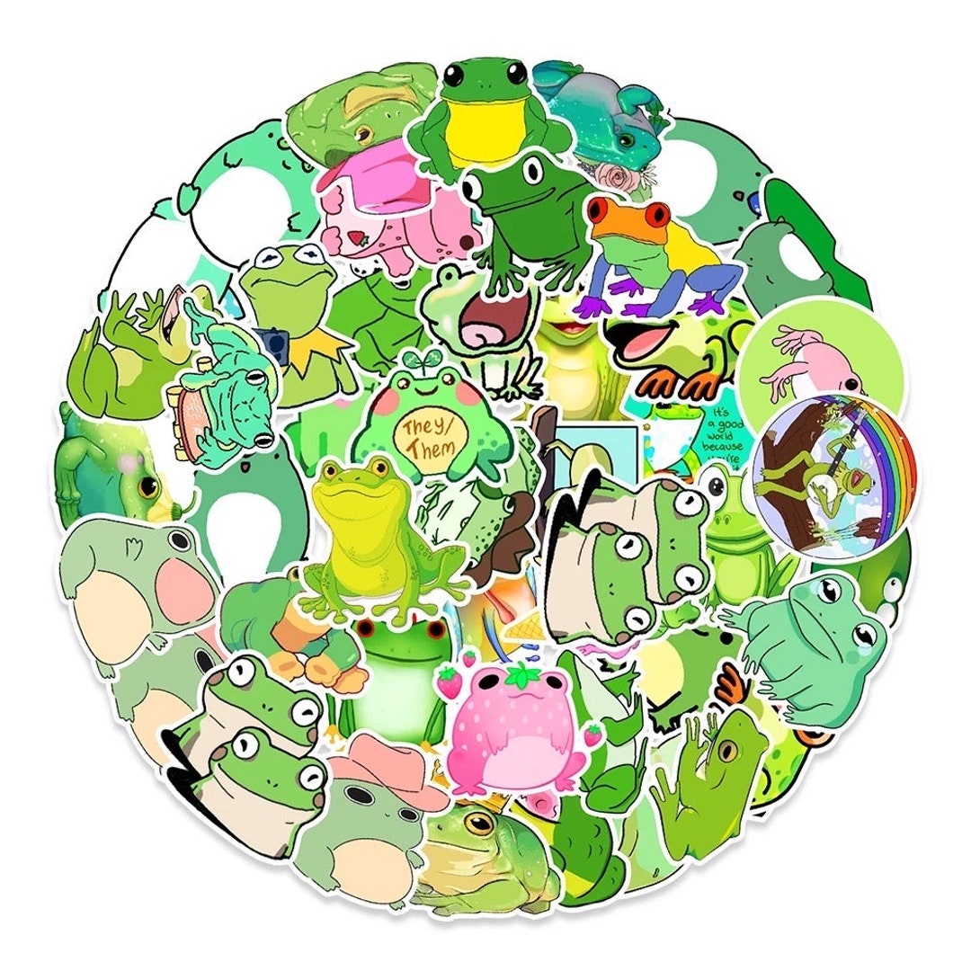 Leap Into Fun: Multi Pack Frog Stickers Ready to Ship - Etsy