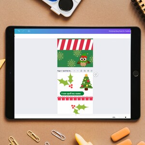 Printable Christmas Busy Book for Toddlers Learning Binder for ...