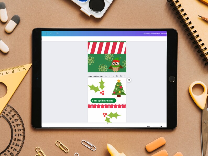 Printable Christmas Busy Book for Toddlers Learning Binder for ...
