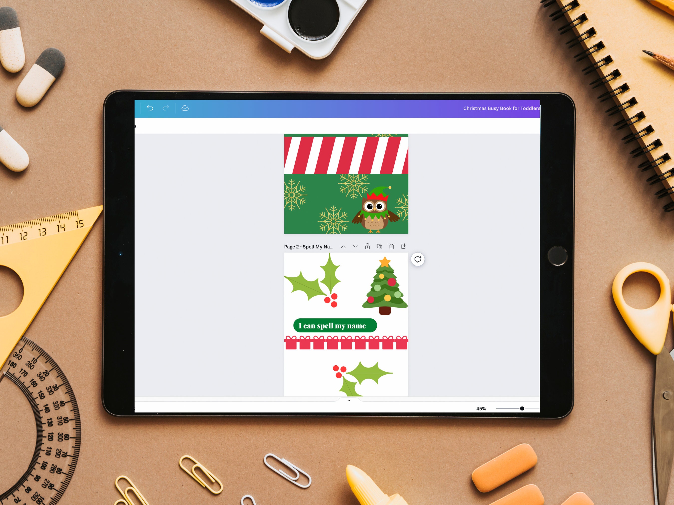 Printable Christmas Busy Book for Toddlers Learning Binder for ...