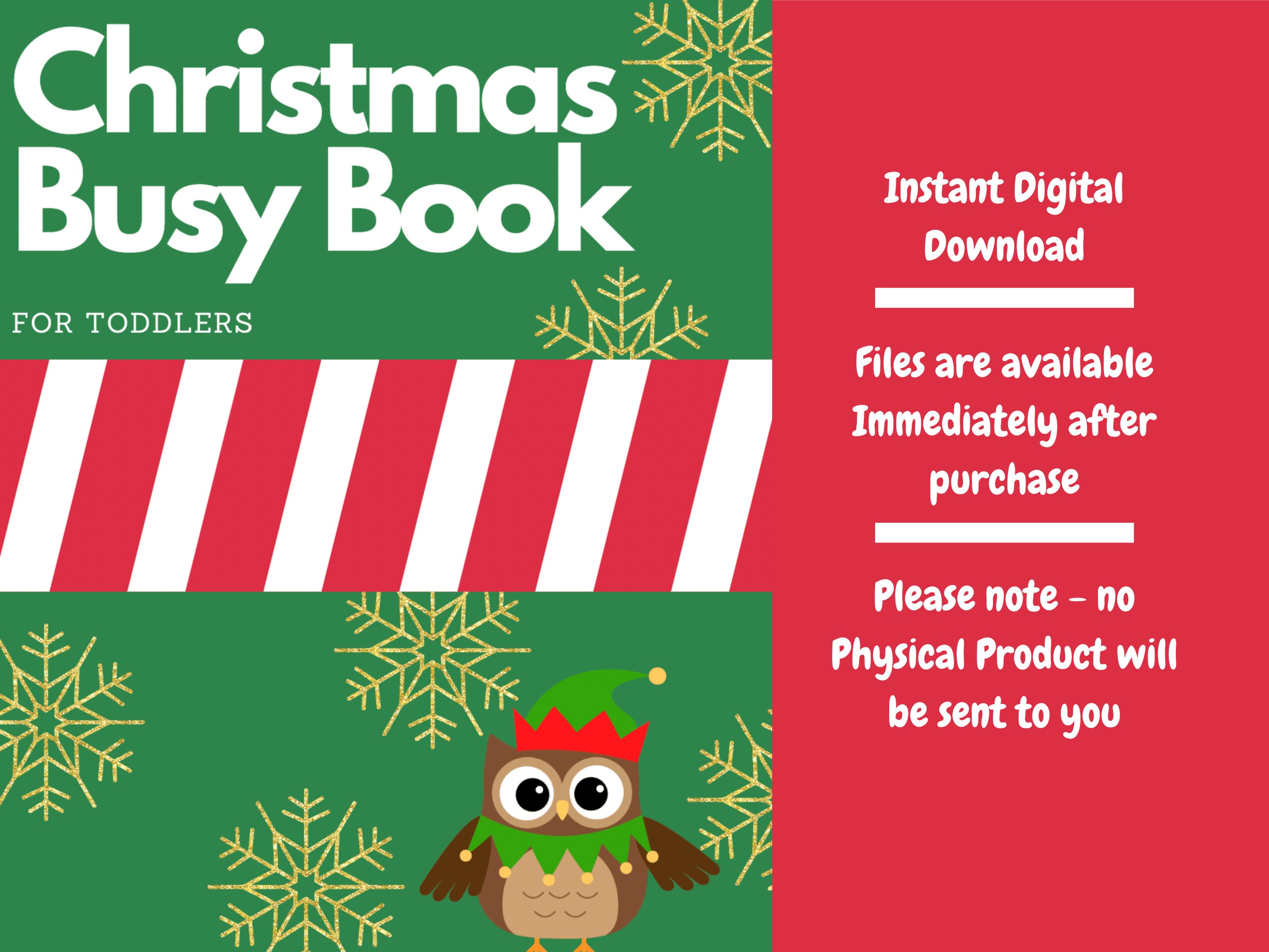 Printable Christmas Busy Book for Toddlers Learning Binder for ...