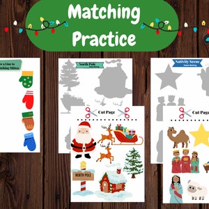 Printable Christmas Busy Book for Toddlers Learning Binder for ...