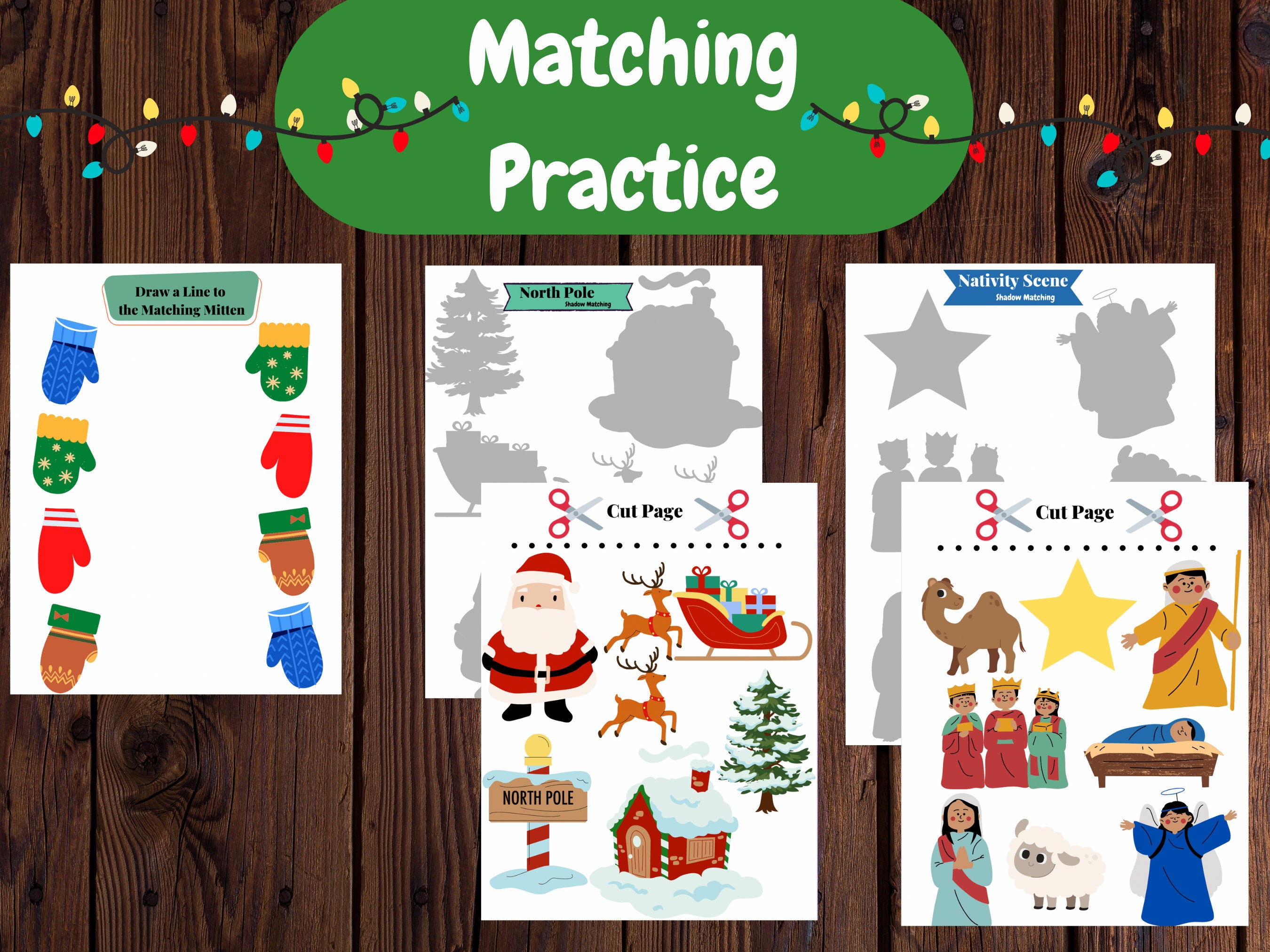 Printable Christmas Busy Book for Toddlers Learning Binder for ...