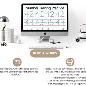 Number Tracing Number Tracing Practice Printable Number Practice ...