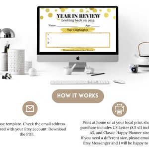 2023 Year in Review Printable Year in Review New Years Activity New ...