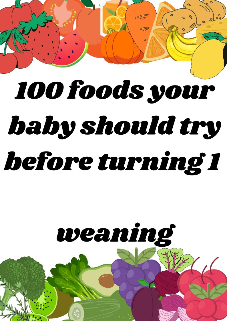 100 Foods Before 1 - Etsy