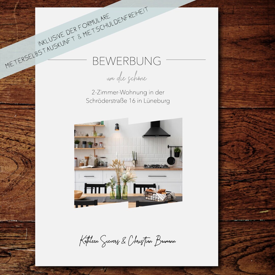 Vorlagen Wohnungsbewerbung. Single. Paar. Word. Deutsch. Bewerbung ...