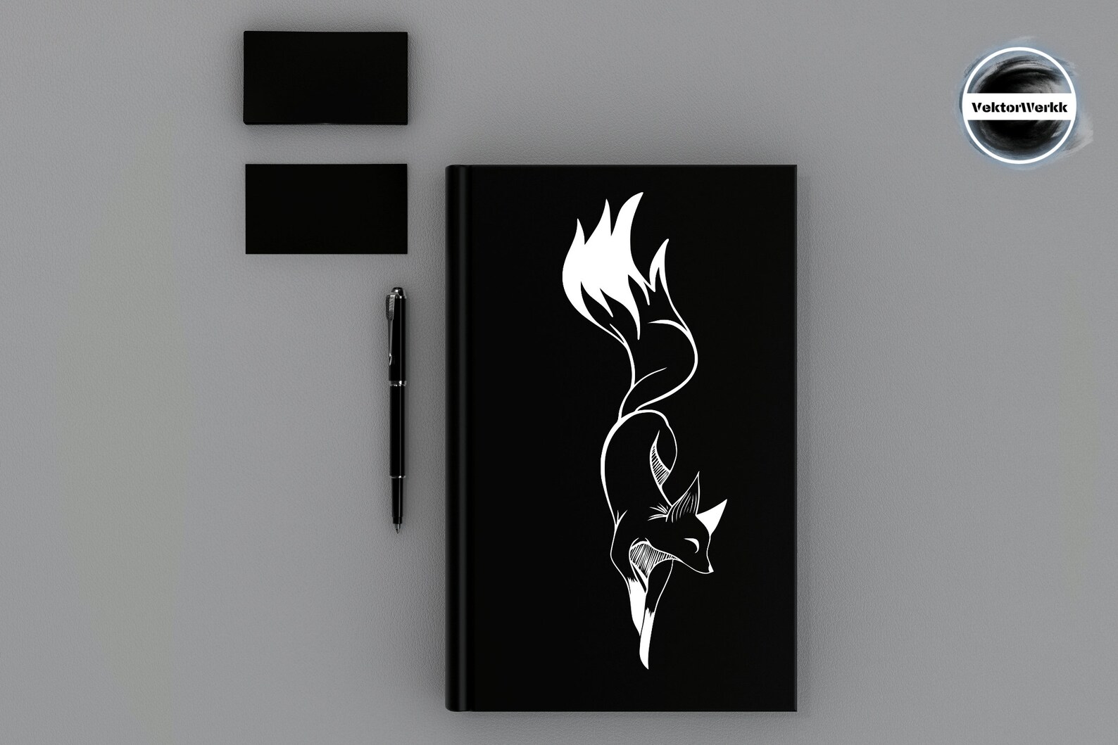 Fox Outline Tattoo Transparent Svg, Png, Eps, Pdf, in Black + White ...