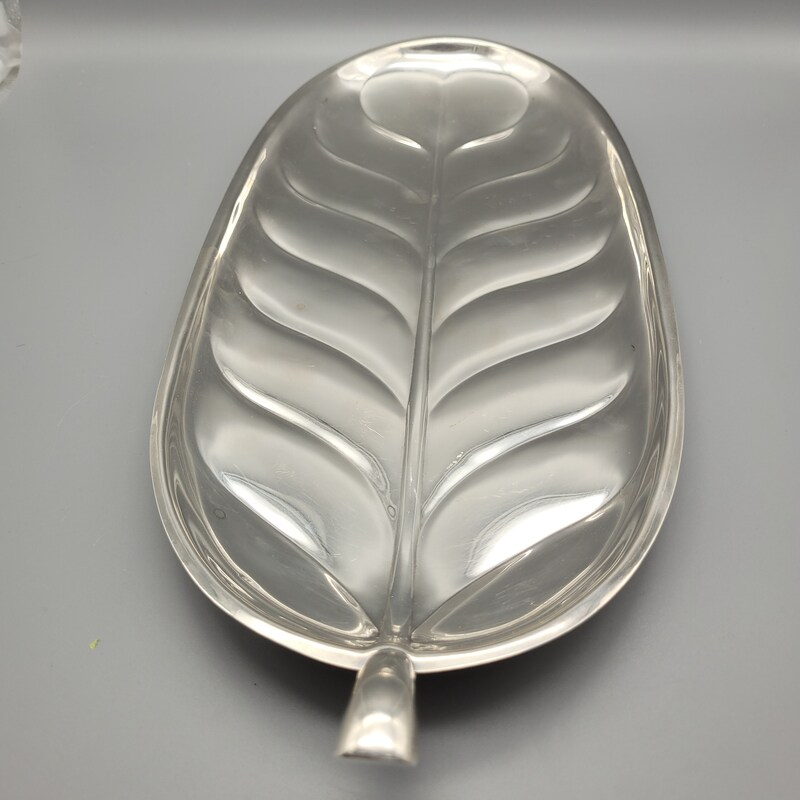 Silver Leaf Dish - Etsy