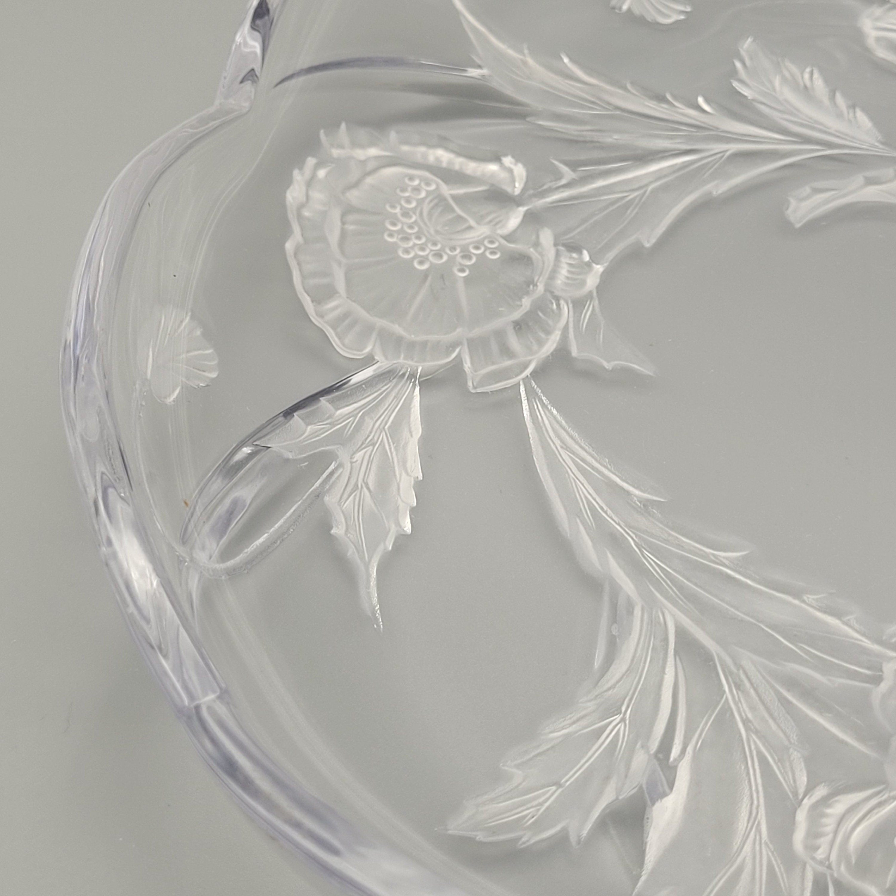 Mikasa Crystal Meadow Melody Poppy Platter 11 5/8 - Etsy