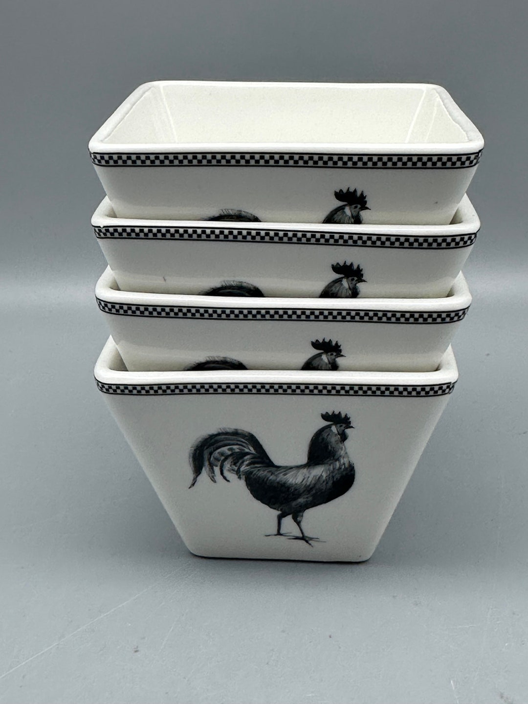 Ciroa Simple Serve Individual Square Appetizer Bowl Set of 4 - Etsy